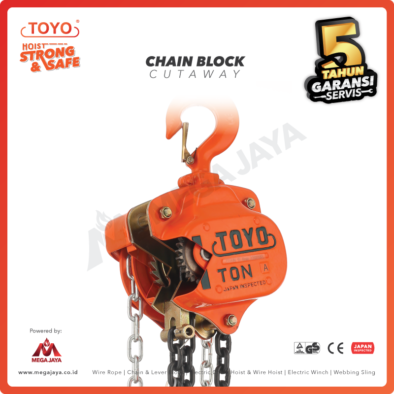 Dapatkan Produk Chain Block Toyo 5 Ton x 7 Meter (10Milimeter) Harga ...