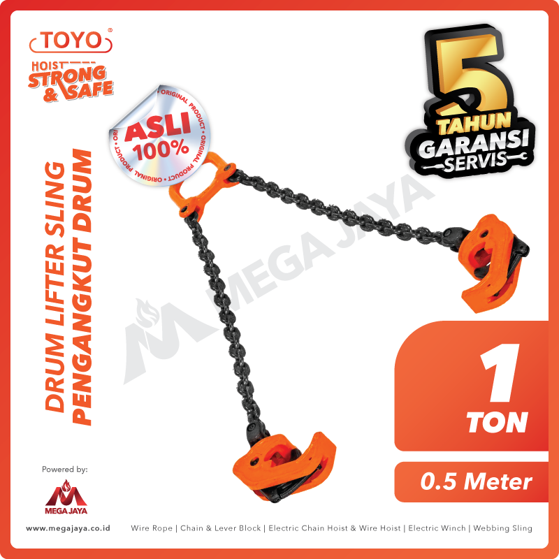Dapatkan Produk Drum Lifter Chain TOYO 1 Ton Harga Terjangkau