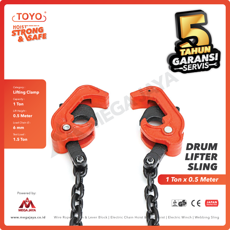 Dapatkan Produk Drum Lifter Chain TOYO 1 Ton Harga Terjangkau