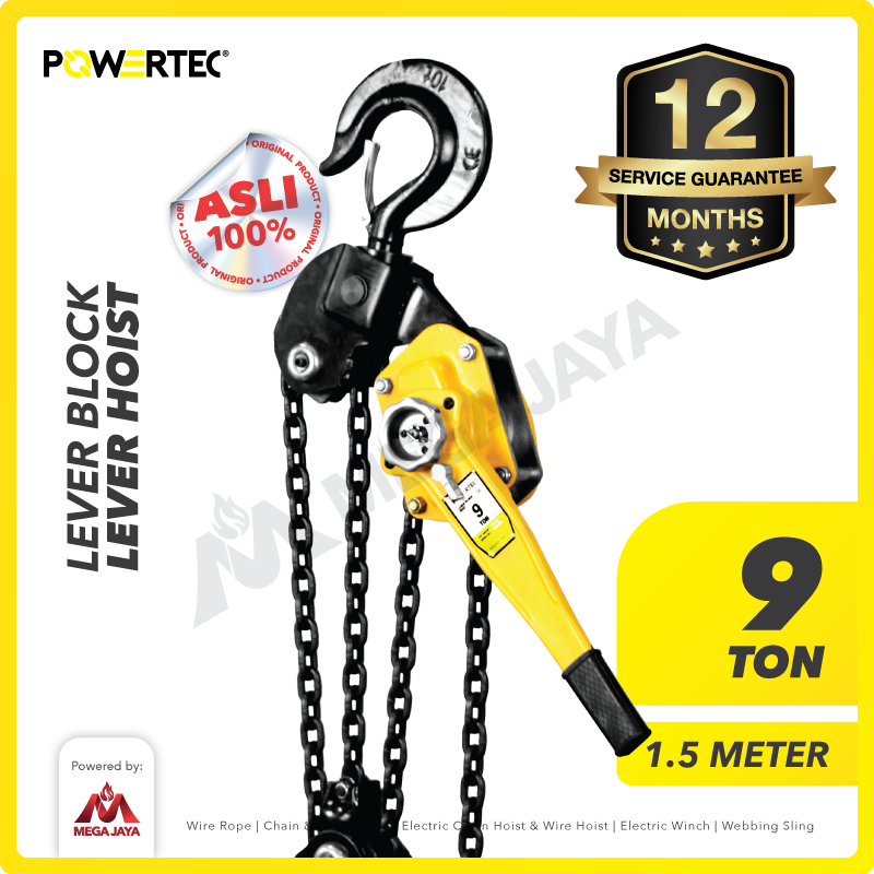 Dapatkan Produk Lever Block Powertec 9 Ton x 1,5 Meter (10Milimeter ...