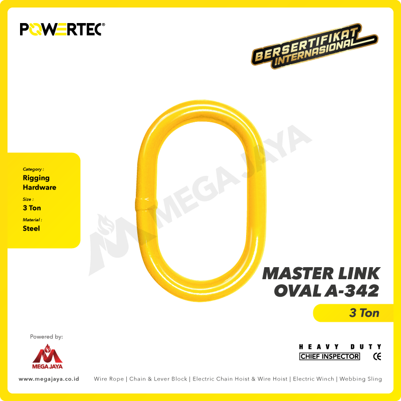 Dapatkan Produk Master Link Powertec A-342 Oval 3 Ton - 5/8" Harga ...