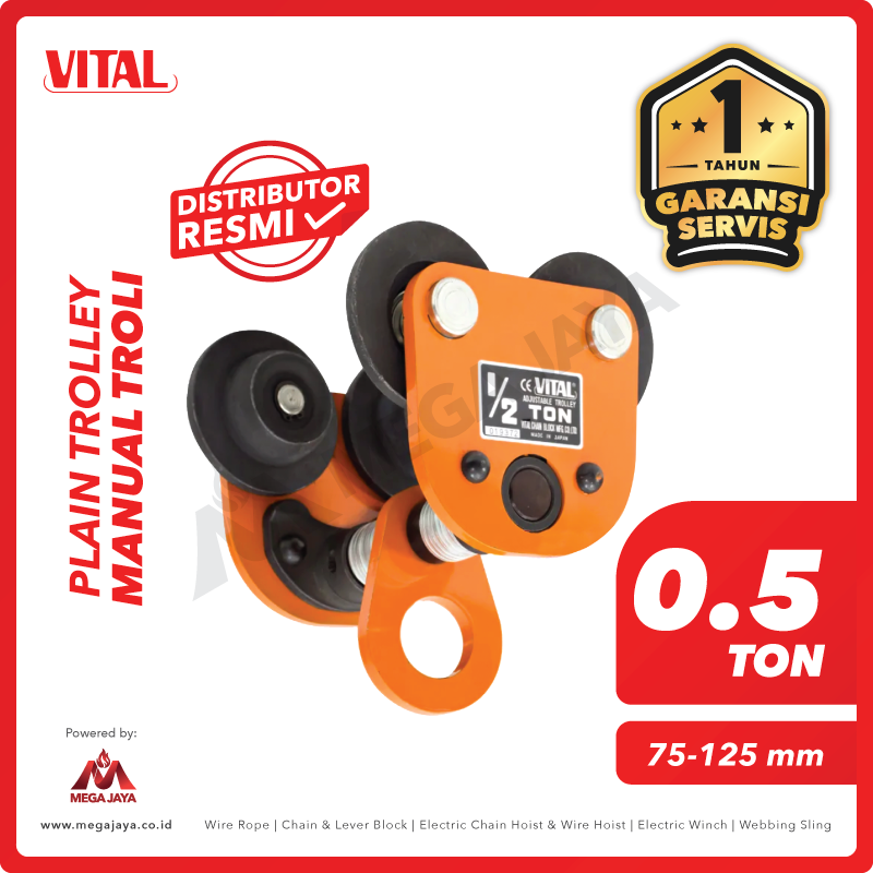 Dapatkan Produk Plain Trolley Vital 0,5 Ton Harga Terjangkau