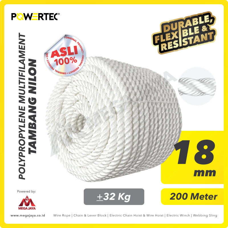 Jual Polypropylene Rope Berbagai Tipe Dengan Harga Terjangkau!