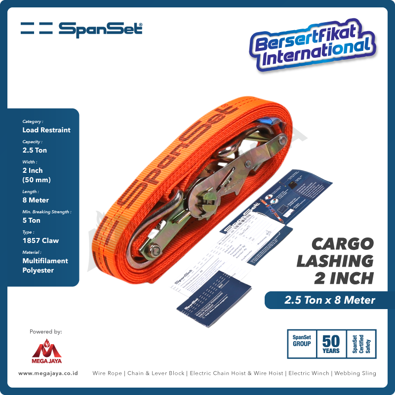 Dapatkan Produk Ratchet Lashing Spanset 2" x 8 Meter (1857) Harga ...