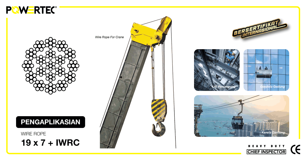 6 Tipe Wire Rope Terpercaya, Pastikan Anda Membeli Yang Tepat