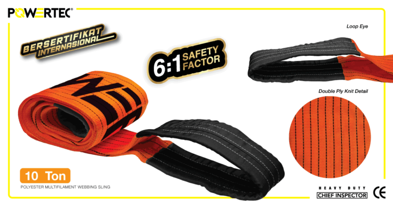 Cara Menghitung Kekuatan Webbing Sling - Warna & Kapasitas Tali Sling