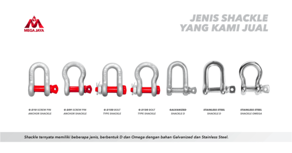 Panduan Memahami Jenis Shackle, Ukuran & Fungsi Shackle