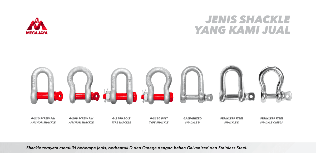 Panduan Memahami Jenis Shackle, Ukuran & Fungsi Shackle