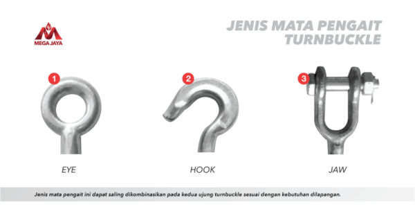 Mengenal Macam-Macam Ukuran Turnbuckle dan Fungsinya | Mega Jaya