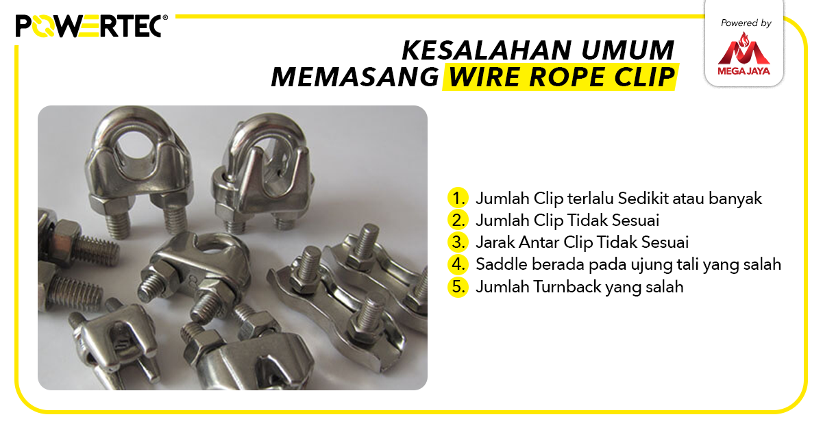 Panduan Mengenal Jenis, Ukuran, Kapasitas, serta Fungsi dari Wire Rope Clip