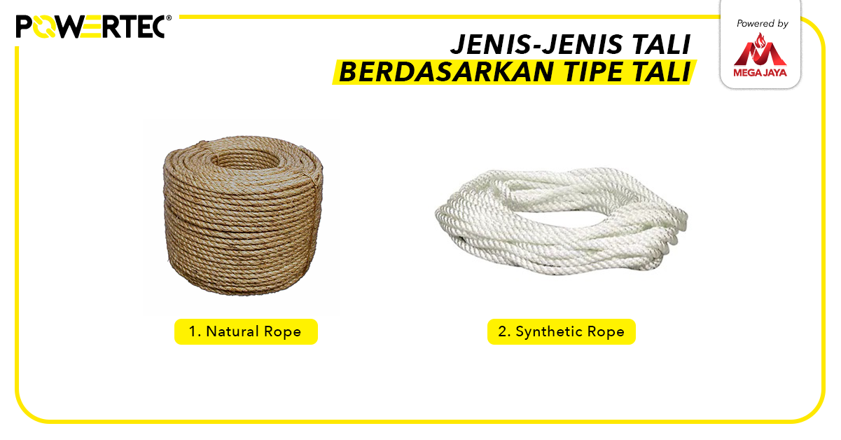 21 Jenis-jenis Tali Menali Yang Harus Diketahui Semua & Penggunaannya