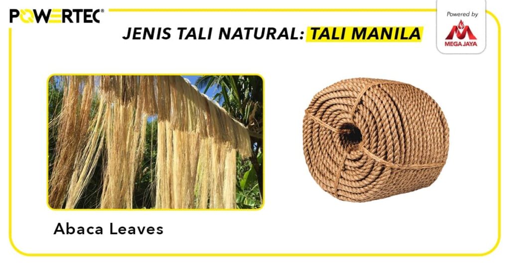 Ketahui Jenis-jenis Tali Natural: Manila, Sisal, Cotton, Jute, Rami