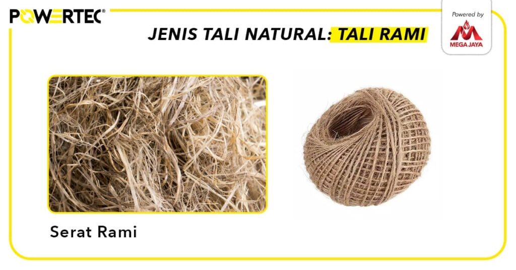 Ketahui Jenis-jenis Tali Natural: Manila, Sisal, Cotton, Jute, Rami
