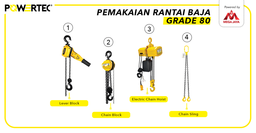 Simak! Ketahui Perbedaan Setiap Grade Pada Rantai Untuk Alat Lifting