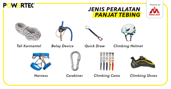Simak! 15 Jenis Alat Panjat Tebing Yang Paling Penting & Dibutuhkan