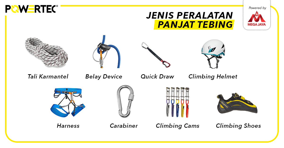 Simak! 15 Jenis Alat Panjat Tebing Yang Paling Penting & Dibutuhkan