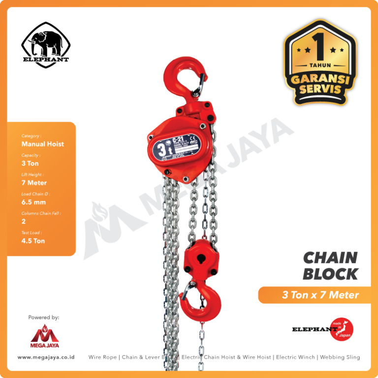 Distributor Chain Block Elephant Berpengalaman 30 Tahun