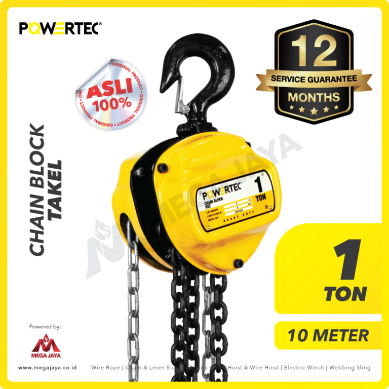 Mega Jaya Distributor Jual Chain Block 10 Ton Bersertifikat & Bergaransi