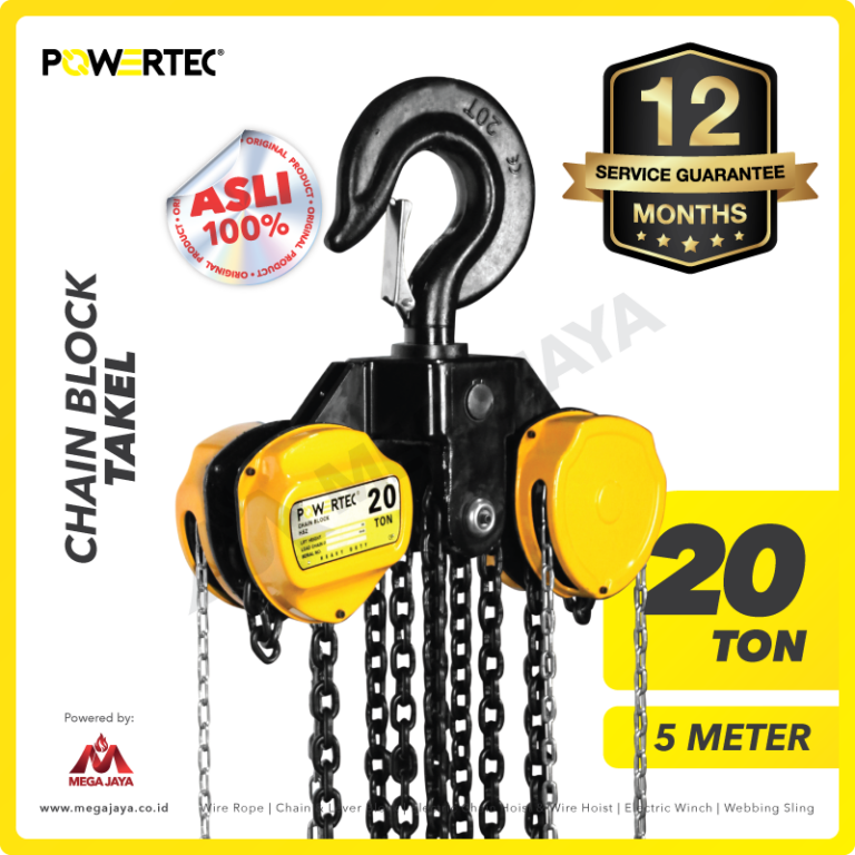 Dapatkan Produk Chain Block Powertec 20 Ton x 5 Meter (10Milimeter ...