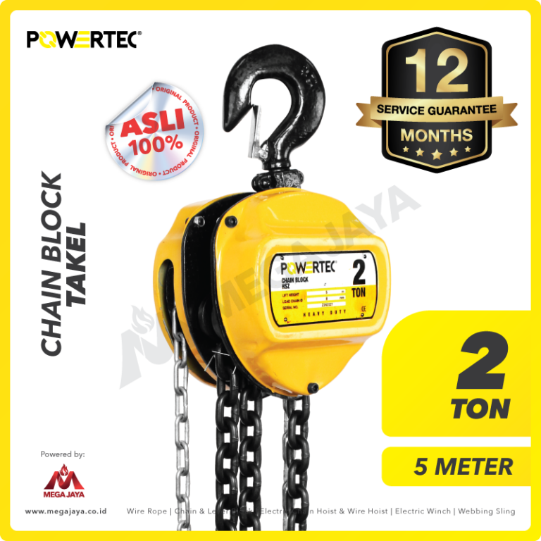 Jual Nitchi Electric Chain Hoist MH-5 2 Ton Kuat dan Bergaransi