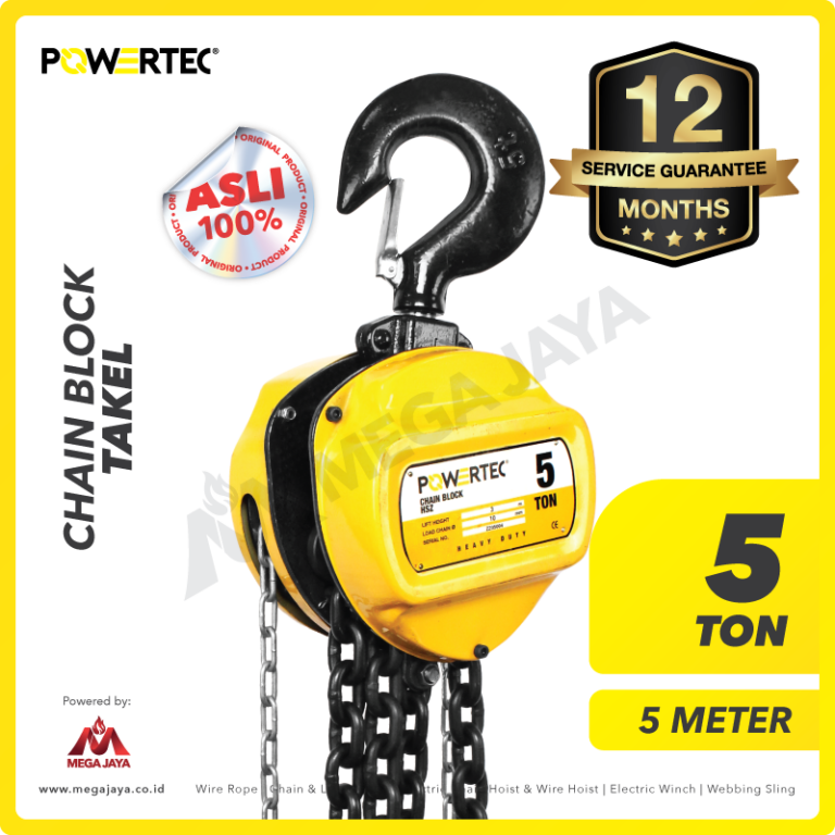 Jual Nitchi Electric Chain Hoist MH-5 2 Ton Kuat dan Bergaransi