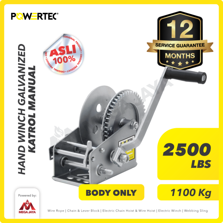 Informasi Lengkap Harga Jual Hand Winch 1 Ton, 2 Ton, 3 Ton Termurah