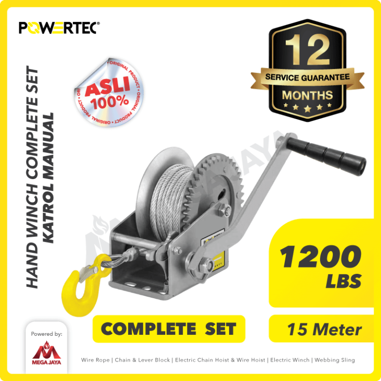 Informasi Lengkap Harga Jual Hand Winch 1 Ton, 2 Ton, 3 Ton Termurah