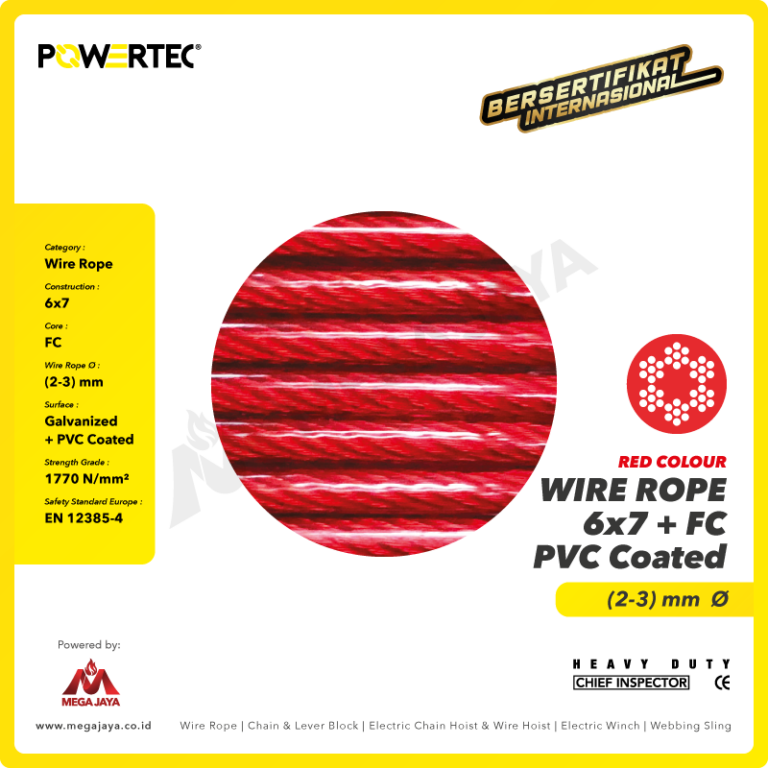 Dapatkan Produk Wire Rope Powertec 7x7 SS 304 1mm Harga Terjangkau
