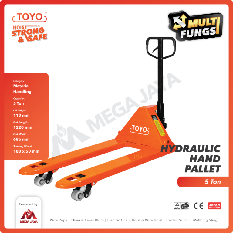 Jual Hand Pallet 2 Ton & Hand Pallet 5 Ton Multi Fungsi