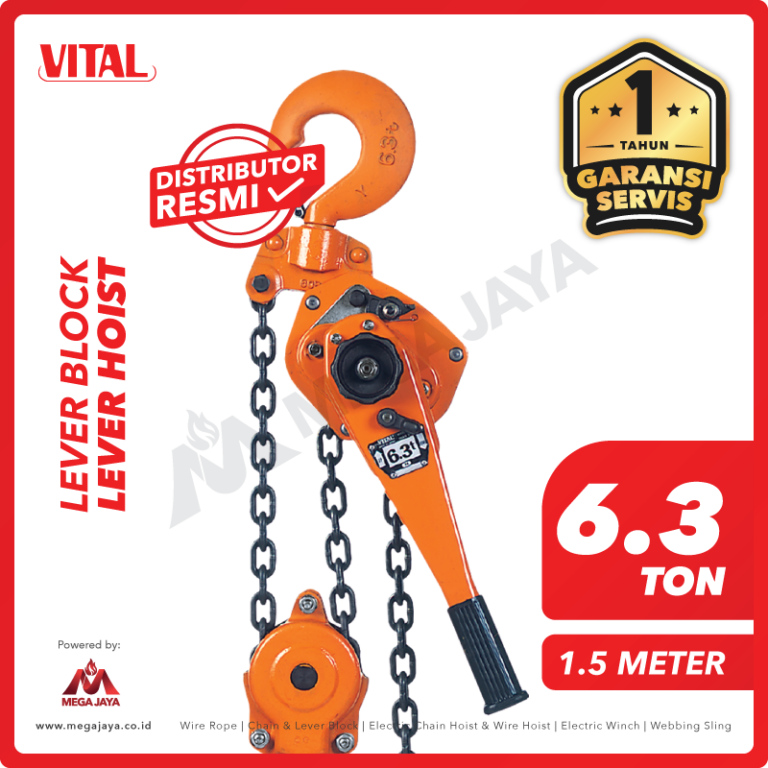 Jual Lever Block Vital 1 Ton, 2 Ton, 3 Ton, 6 Ton Dengan Berbagai Tipe
