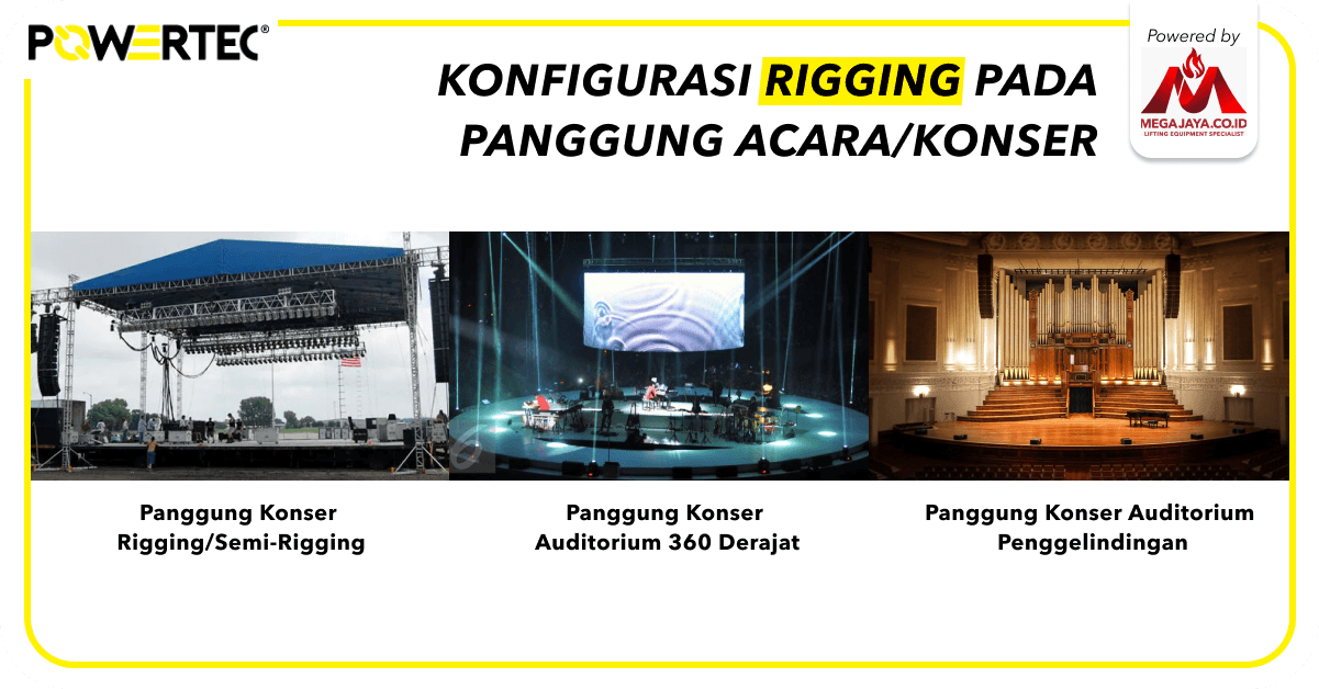 7 Tipe Ukuran Panggung Rigging untuk Acara maupun Konser
