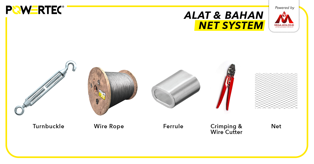 Sistem Jaring Pengaman (Netting System) untuk Berbagai Bidang