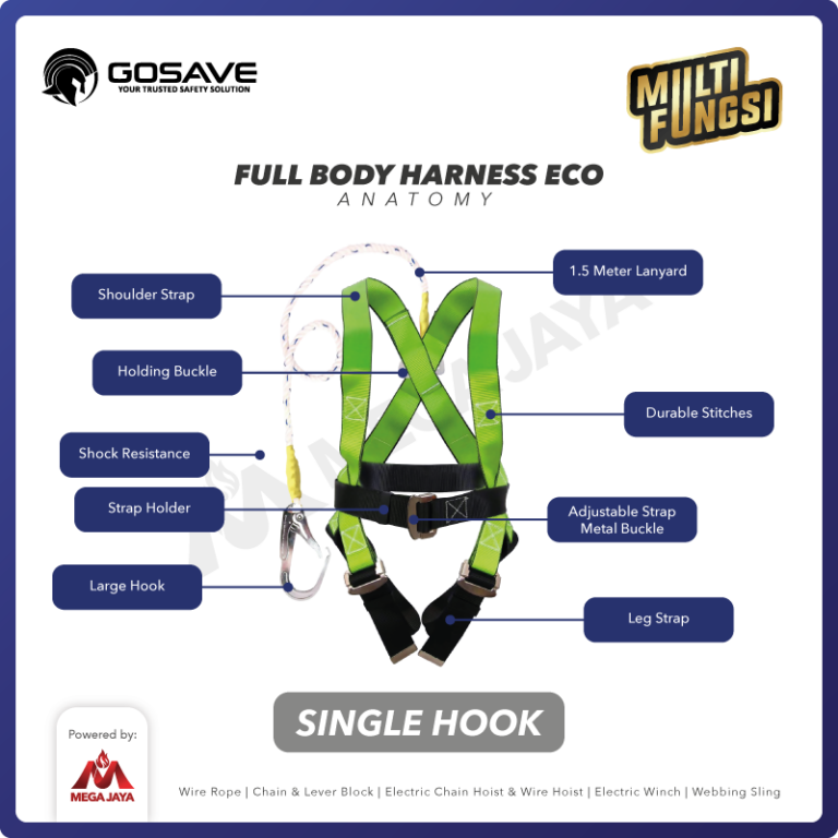 Dapatkan Produk Body Harness GoSave Double Hook Besar Harga Terjangkau
