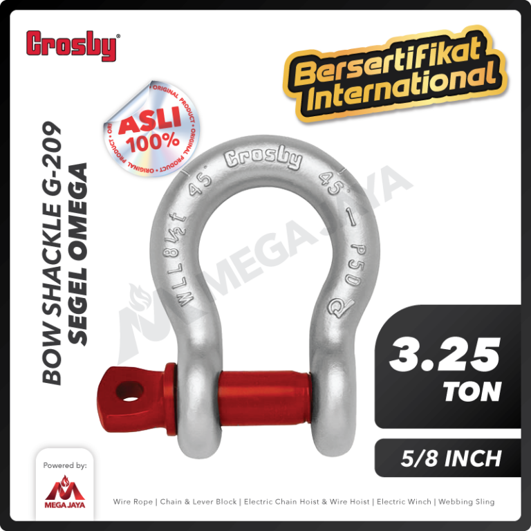 Mega Jaya Distributor Jual Shackle Omega / D Ukuran Beragam