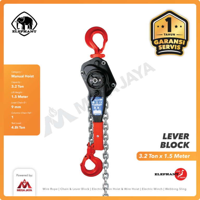 Distributor Chain Block Elephant Berpengalaman 30 Tahun