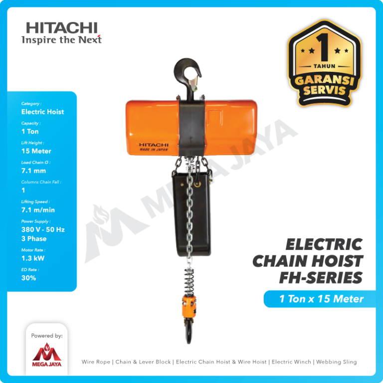 Distributor Resmi Jual Hoist Hitachi Bergaransi Harga Terjangaku