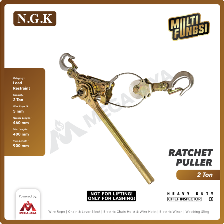 Dapatkan Produk Ratchet Puller NGK 2 Ton + Puller Grip 2 Ton Harga ...