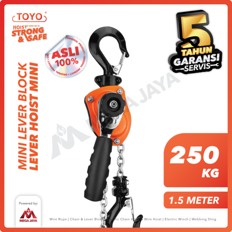 Dapatkan Produk Lever Block Mini Toyo 0,25 Ton x 1,5 Meter (4Milimeter ...