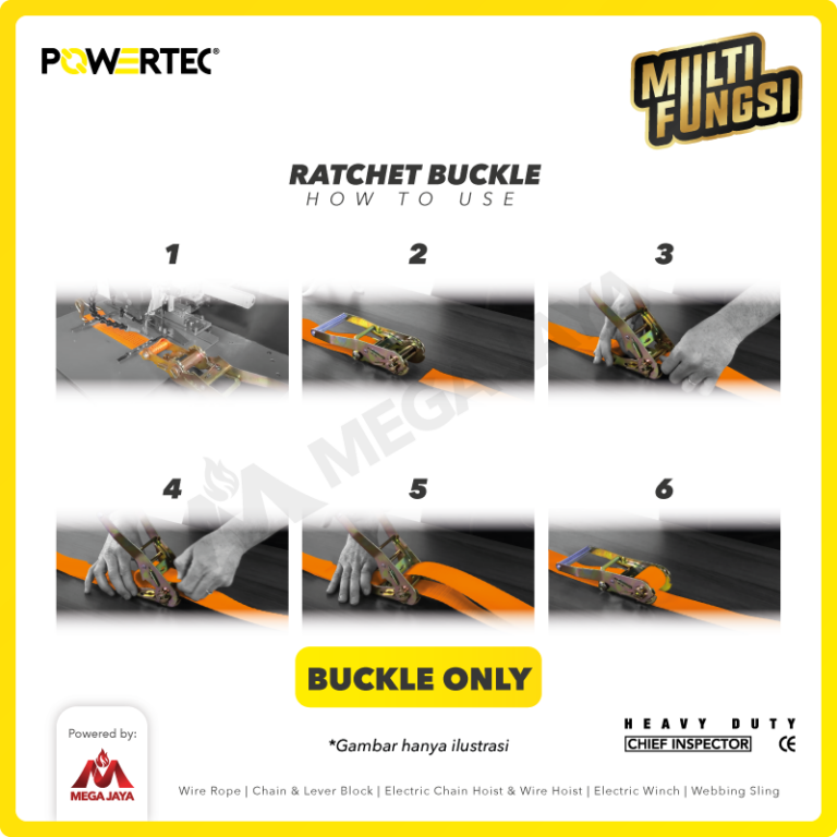Dapatkan Produk Parts of Ratchet Lashing Powertec 2" : Gagang Ratchet ...