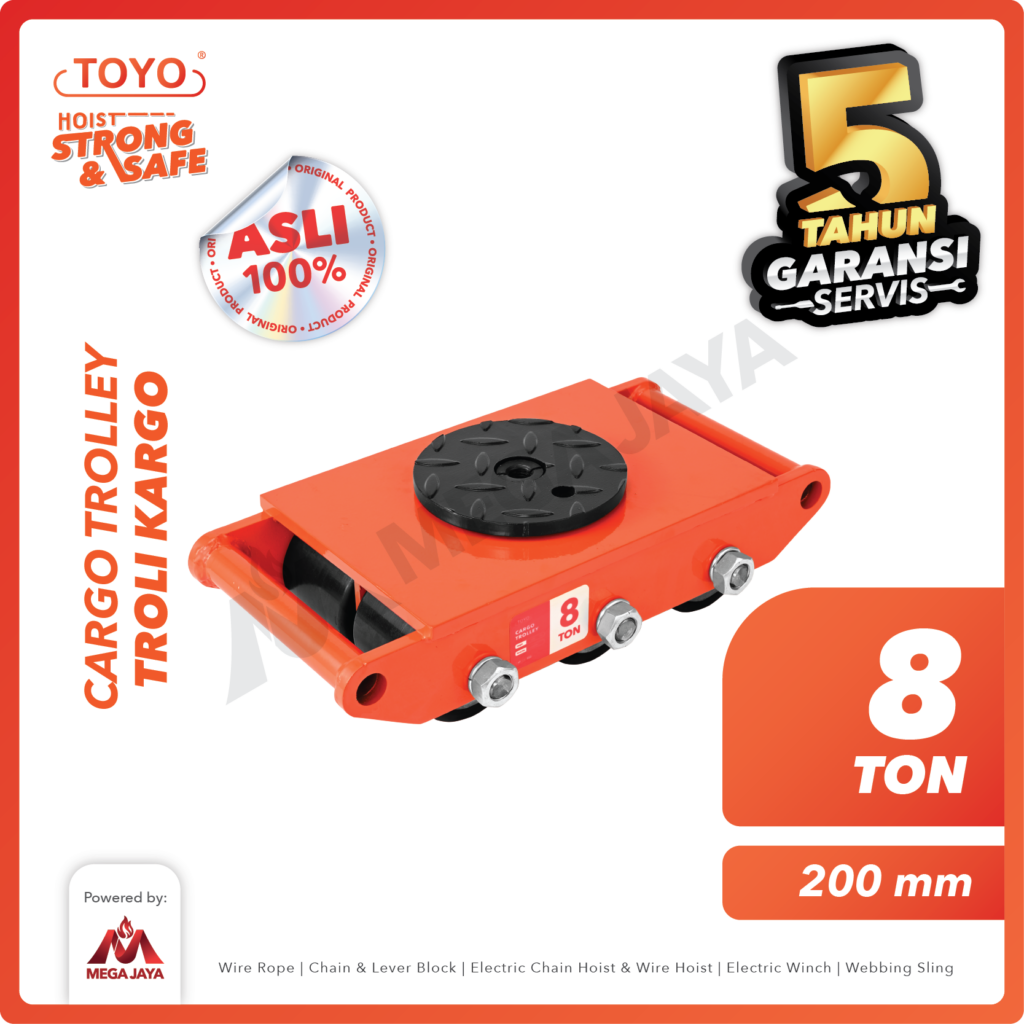 Dapatkan Produk Cargo Trolley Toyo 8 Ton Harga Terjangkau